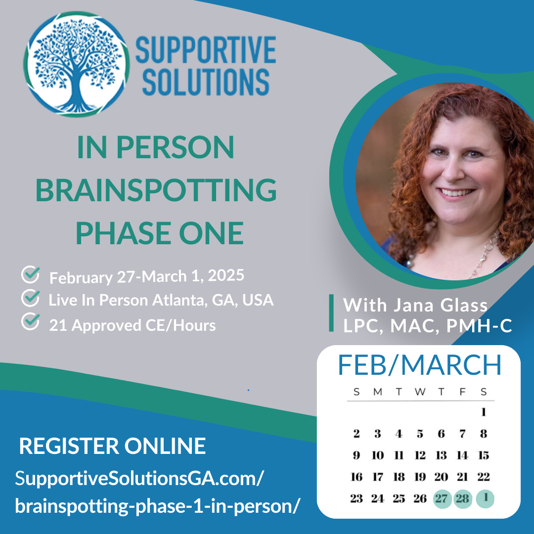 IN PERSON 2025 Brainspotting Phase 1 Training - Supportive Solutions